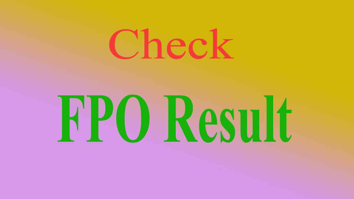 Check The FPO Result Of Swarojgar Laghubitta (SLBBL) | Chaitra 1 - Today
